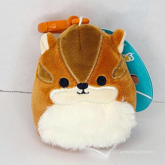 Squishmallows | Toys | Melzie Brown Striped Chipmunk Clip Original ...